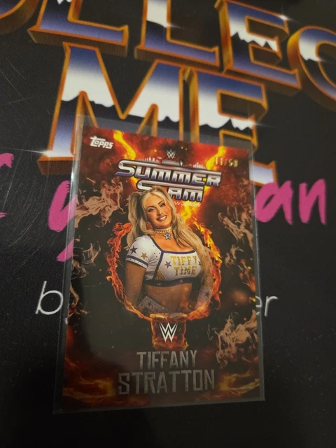 TOPPS WWE TIFFANY Stratton Summerslam 2025 Numbered /50 Wrestling ...
