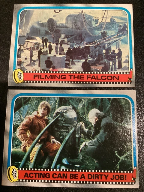 2X TOPPS STAR Wars 1980 Empire Strikes Back Lot 253 262 Lot Movie Facts ...