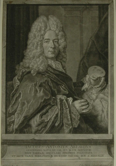 PORTRAIT DE MALERS Jacob Anton Arlaud. la Moitié de la Figure En Visage ...