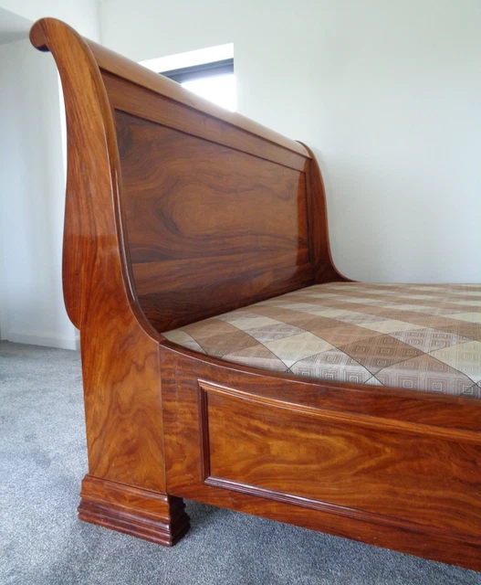 SUPERIOR QUALITY SIMON Horn Sleigh Bed And Base To Fit King Size So ...