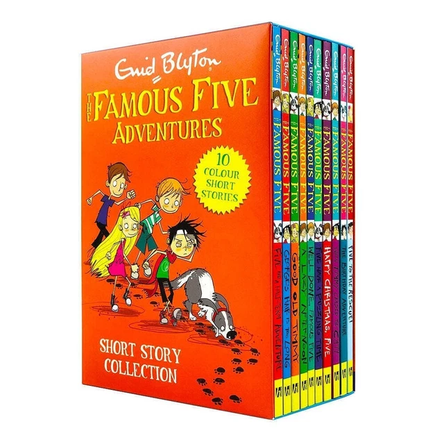 THE FAMOUS FIVE Adventures Short Story Collection 10 Books Box Set Enid ...