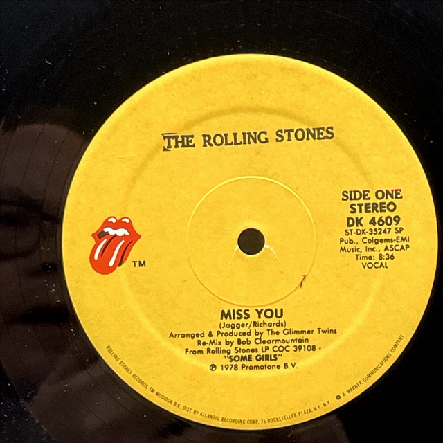 THE ROLLING STONES - Miss You Special Disco Version Maxi-Single 12" £14 ...