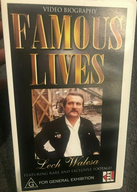 FAMOUS LIVES - Lech Walesa VHS VIDEO TAPE (biography documentary) $44. ...