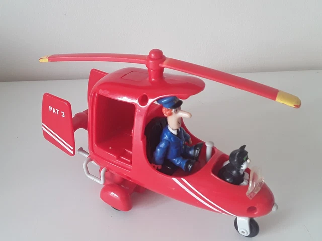 POSTMAN PAT 2008 Toy - Pat 3 Musical Helicopter with Pat & Jess Figures ...