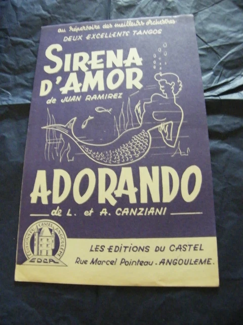 PARTITURA SIRENA D'AMORE Juan Ramirez Adorando Canziani EUR 13,47 ...