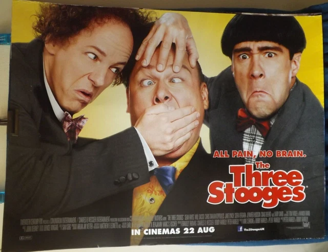 THE THREE STOOGES Jim Carrey Original Quad Cinema Poster £7.99 ...