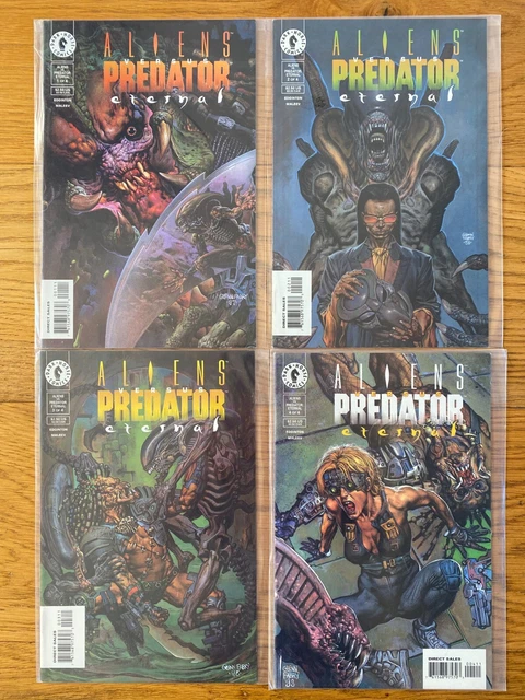 ALIENS VS PREDATOR Eternal, Complete Series #1 to #4, 1998 Dark Horse Comics, NM EUR 22,88 ...