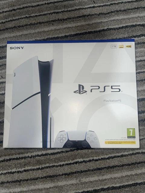 SONY PLAYSTATION 5 Slim Console Disc Edition/Digital, 1TB, White £353. ...
