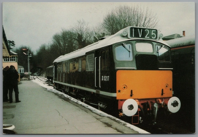 CLASS 25 NO. D5217 Diesel Railway Locomotive Postcard Unposted £5.00 ...