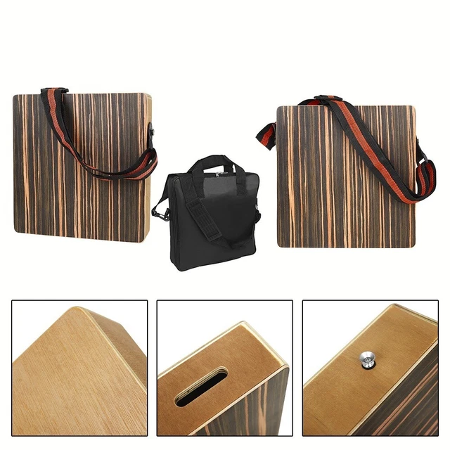 TRAVEL FRIENDLY WOODEN Cajon Box Drum with Custom Sound and Buzz like ...