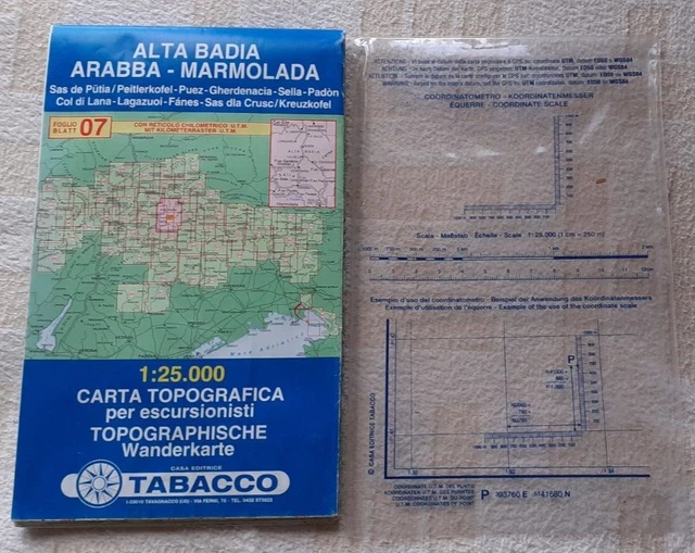 MAP OF ALTA Badia, Arabba/Marmolada Hiking/Skiing/Via Ferrata/Explorer ...