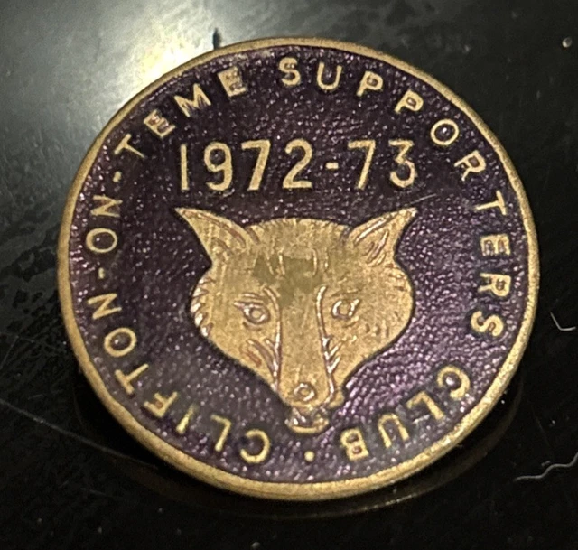 ' CLIFTON ON Teme Supporters Club ' Vintage Enamel Fox Hunting Badge ...