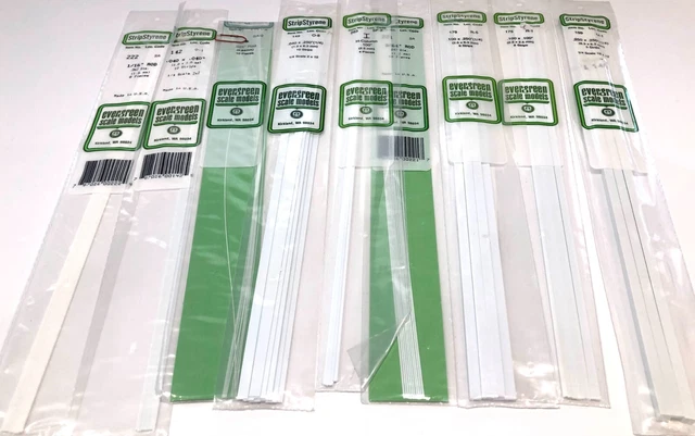 STRIP STYRENE ASSORTED Profiles See Labels & Main Description For ...