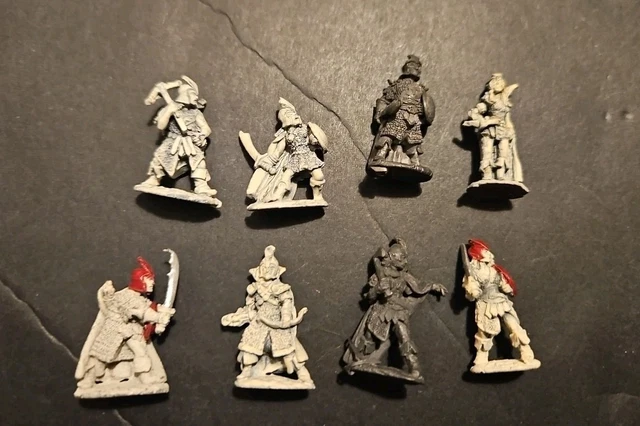 CITADEL WARHAMMER 80S pre-slotta C09 Dark Elf Elves X8 Metal Job Lot ...