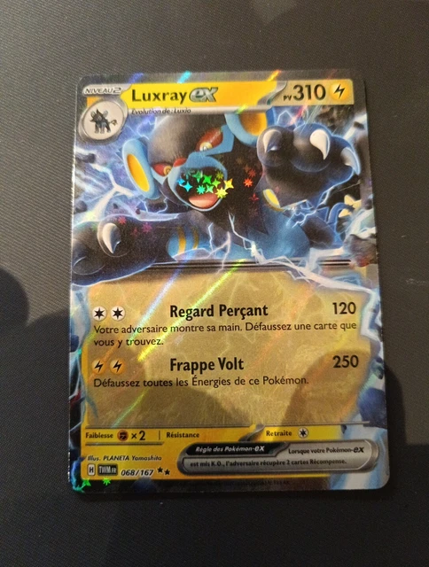 CARTE POKÉMON LUXRAY EX 068/167 EV06 Mascarade Crépusculaire TWM FR EUR ...