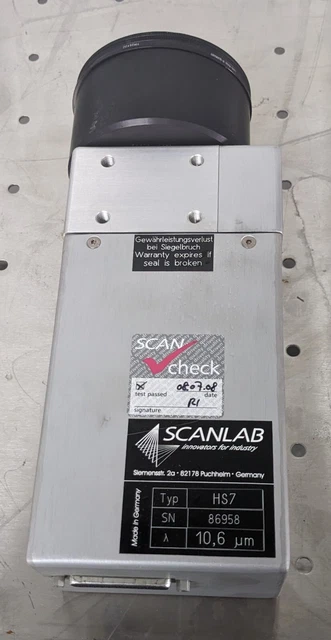 SCANLAB HS7 GALVO head with 100mm 1064nm flat field lens laser engraver ...