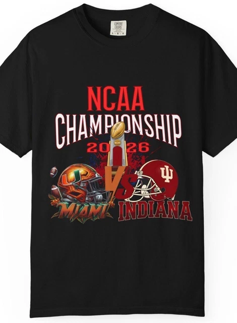 INDIANA HOOSIER MIAMI College Football 2026 National Championship Tee ...