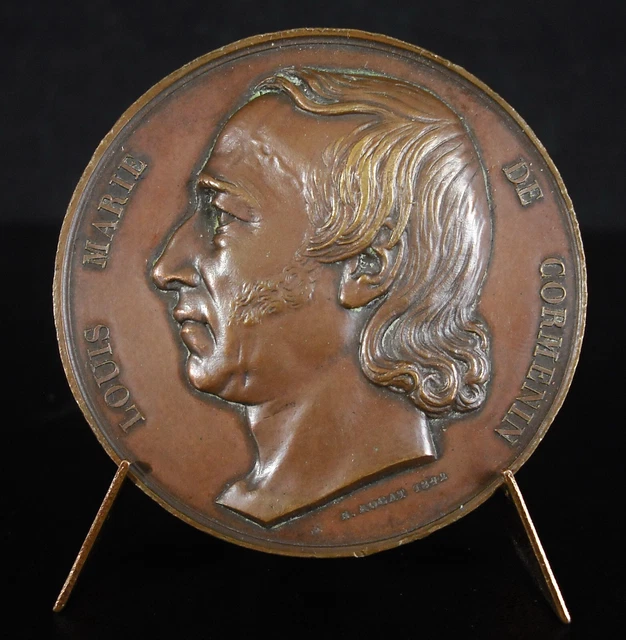 MEDAL LOUIS MARTE of Wound Sc Rogat c1845 Punch Bow Of Ship Medal $83. ...