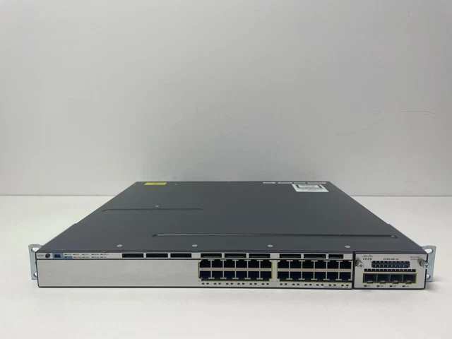 CISCO WS-C3750X-24P-E + C3Kx-Nm-1G. 90 Días De Garantía. Envío Gratuito Reino Unido EUR 160,54 ...