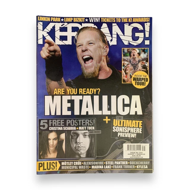 KERRANG MAGAZINE ISSUE 1272 Metallica Linkin Park Motley Crue ...