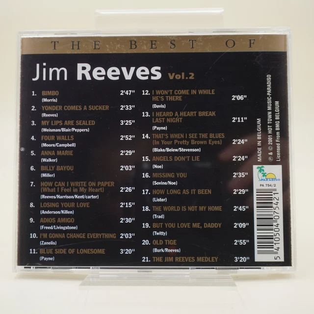 JIM REEVES – The Best Of Jim Reeves Vol.2 | CD | Zustand sehr gut £4.92 ...