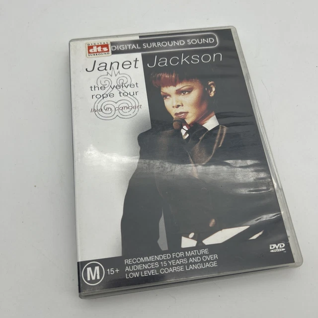 JANET JACKSON - The Velvet Rope Tour Live In Concert (DVD, 1998) Live ...
