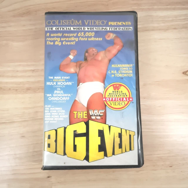 WWF THE BIG Event 1986 86 VHS Wrestling WWE Coliseum Video Hulk Hogan £ ...
