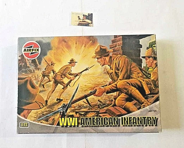 SOLDATINI AIRFIX AMERICAN Infantry WWI Ref. A01729 in plastica scala 1: ...