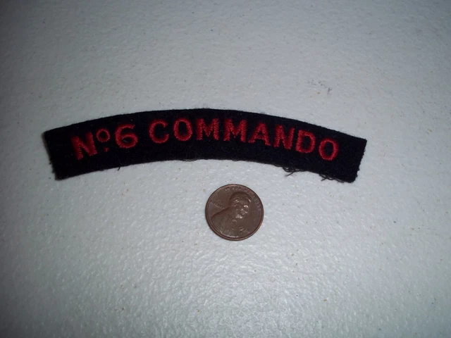 WWII WW2 BRITISH No 6 Commando Insignia Patch $2.00 - PicClick