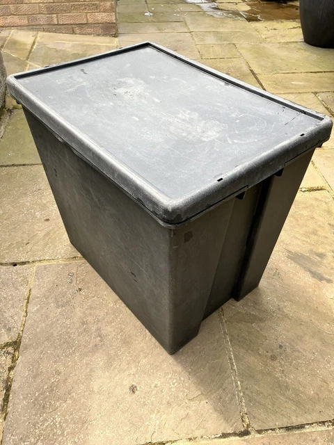 Heavy Duty Recycled Plastic Containers Stackable Storage Box With Lids
