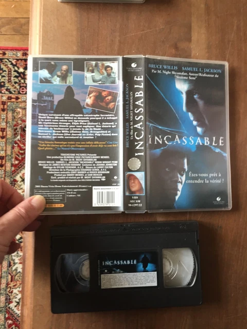 CASSETTE VIDEO VHS CINEMA incassable bruce willis samuel l jackson 2 EUR 3,00 - PicClick IT