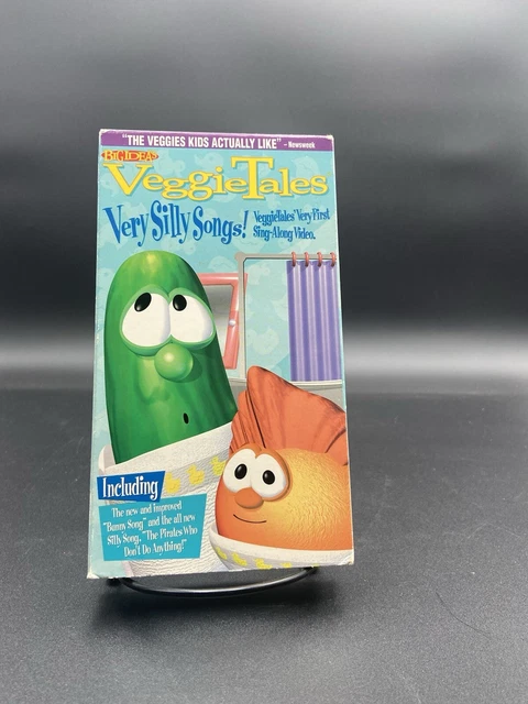 VEGGIETALES VERY SILLY Songs Sing Along VHS Video Tape Christian GOD ...