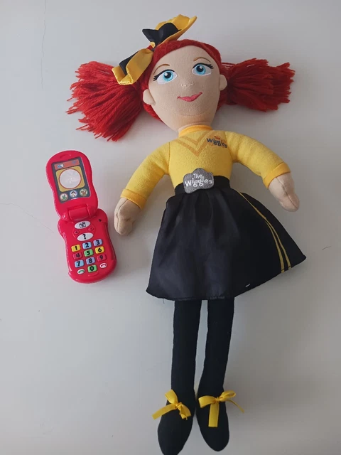 THE WIGGLES LARGE Emma Yellow girl wiggle soft toy plush doll 22" £21. ...