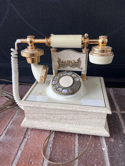 VTG FRENCH VICTORIAN Style Rotary Phone Princess Prop ...