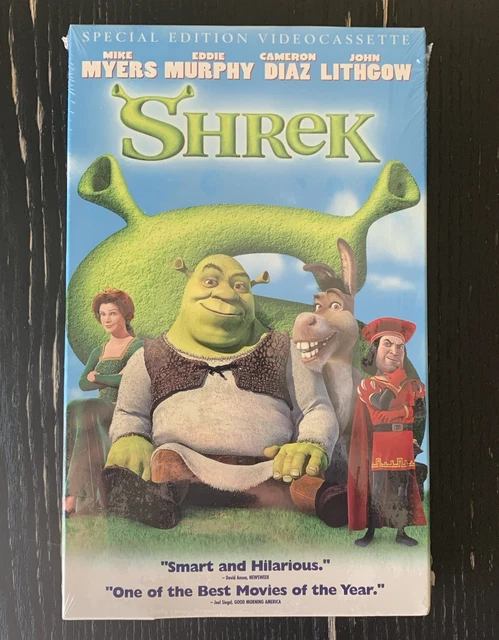 SHREK (VHS) 2001 Mike Myers, Eddie Murphy, Cameron Diaz, Computer ...