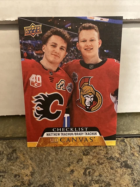 2020-21 MATTHEW TKACHUK Brady Tkachuk Checklist UD Canvas Series 2 $3. ...