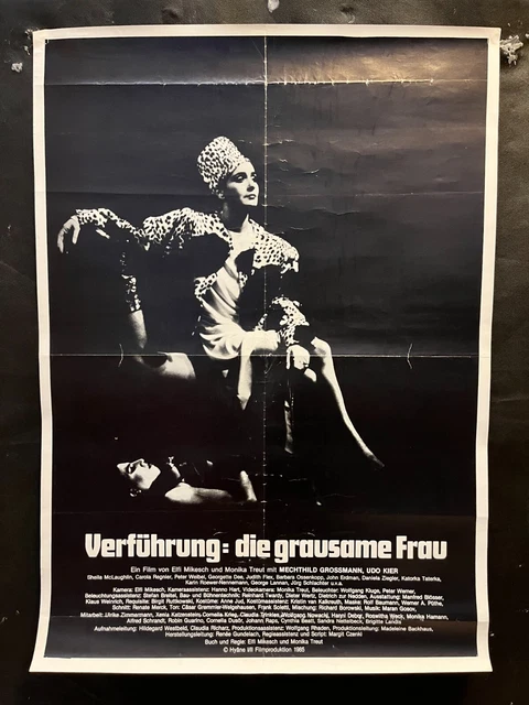 SEDUCTION: THE CRUEL Woman rare German Movie Poster 80s Deutsch indie ...