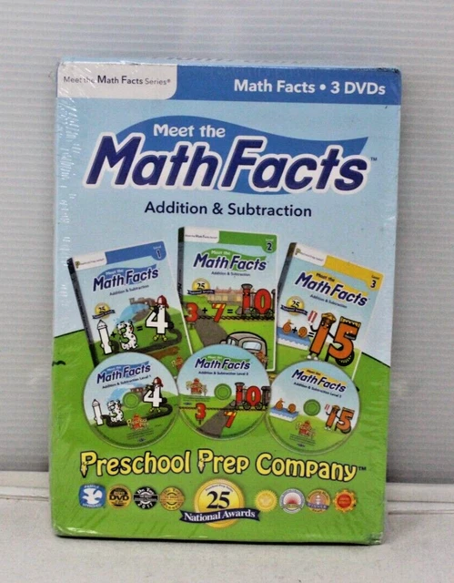 MEET THE MATH Facts: Addition & Subtraction (3 DVD Set) - NEW $15.98 ...