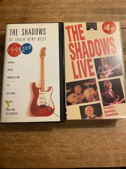 THE SHADOWS LIVE & At Their Very Best VHS Videos Music Concert Footage ...