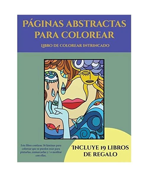 LIBRO DE COLOREAR intrincado (Páginas abstractas para colorear): Este libro con EUR 11,27 ...