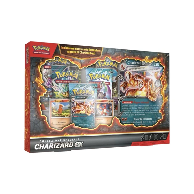 POKÉMON COLLEZIONE SPECIALE Charizard EX – Box Sigillato ITA Spedizione ...