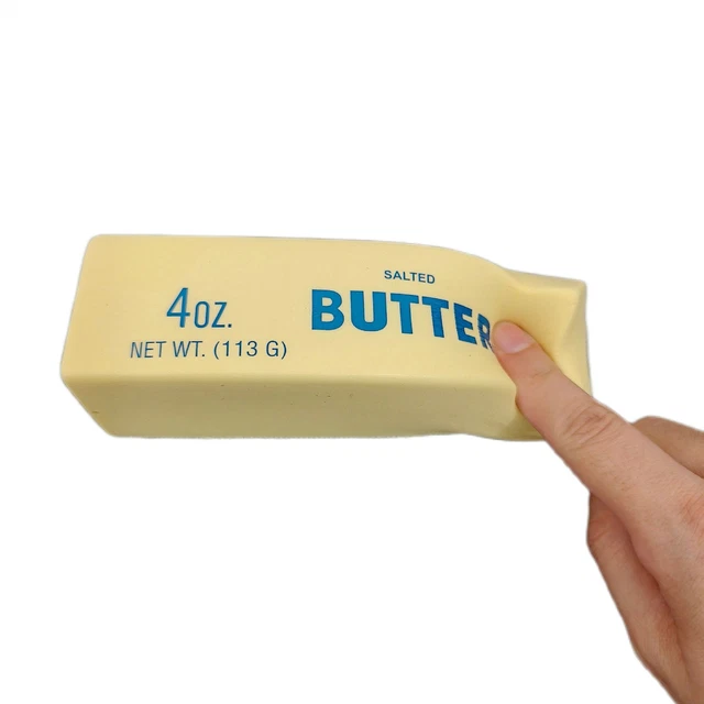 SLOW RISING BUTTER Squeeze Toy Bar Brick Squishy Fidget Toy Stress ...