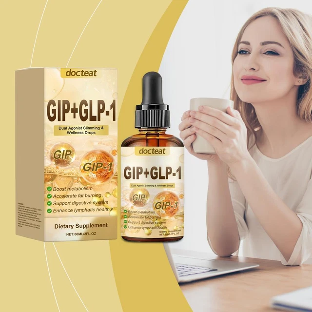 GIP+GLP-1 SLIMMING DROPS Support digestive System & Accelerate fat ...