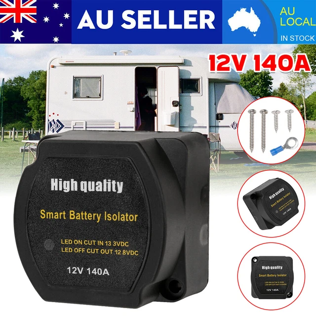 DUAL BATTERY SYSTEM Kit 12V Isolator Voltage Sensitive Relay for 4WD ...