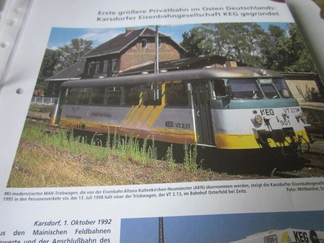 EISENBAHN CHRONIK N 4/5A 1992 Karsddorfer Eisenbahngesellschaft KEG ...