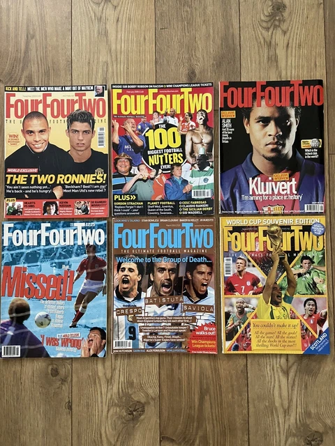 VINTAGE LATE 90S / early 2000s four four two magazine bundle - Ronaldo ...
