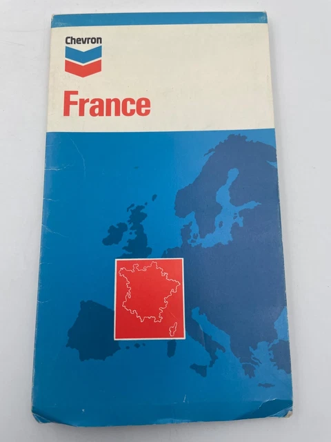 1972 CHEVRON FRANCE Map Card £4.22 - PicClick UK