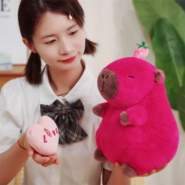 ROSE PINK CAPYBARA Capybara Stuffed Doll Capybara Plush Pillow ...