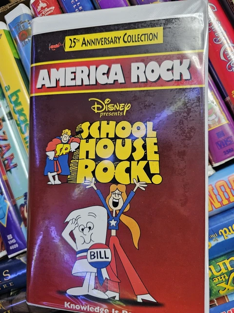 SCHOOLHOUSE ROCK AMERICA Rock 25th Anniversary VHS Video Tape 1998 ...