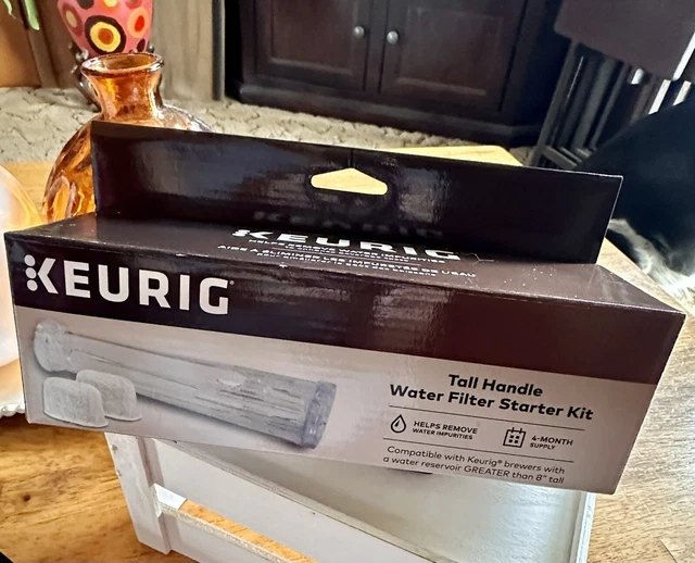 KEURIG TALL HANDLE Water Filter Starter Kit 1 Filter Handle 2 Filter ...
